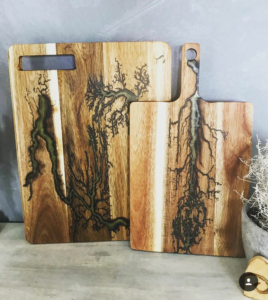Fractal Wood Burning Art, Wood Burning With Electricity - Wood Dad