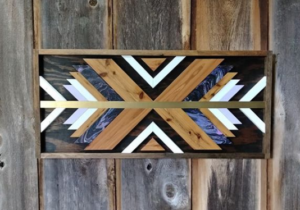Geometric Wood Wall Art - Wood Dad