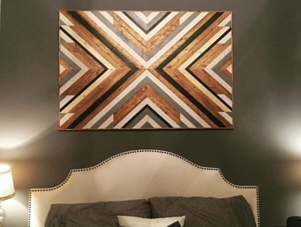 Geometric Wood Wall Art - Wood Dad
